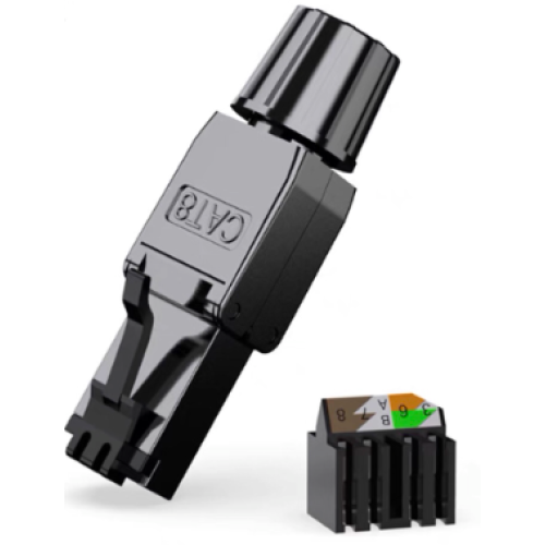 Коннектор для экранированного кабеля витая пара кат. 8 OPL-RJ45-Cat.8 ...