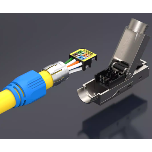 Коннектор для экранированного кабеля витая пара кат. 8 OPL-RJ45-Cat.8 ...